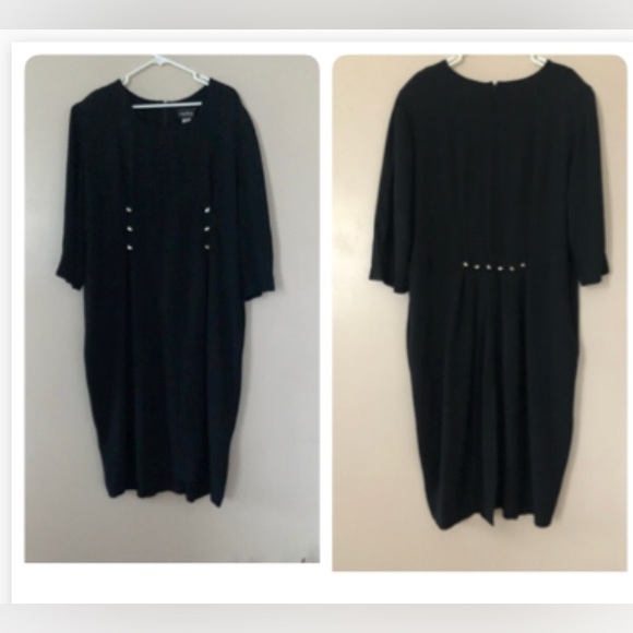 Impulsive | Dresses | Impulsive Vintage Dress Size 6 Midi Black ...